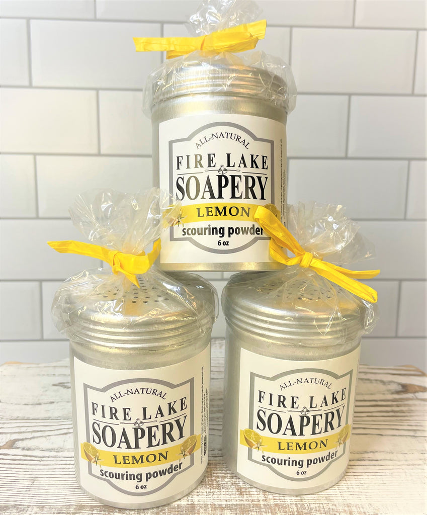 All Natural Scouring Powder 6 oz. Shaker | Fire Lake Soapery